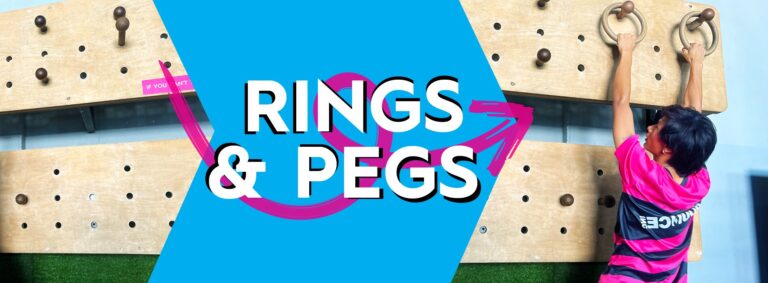 Rings and Pegs Challenge at BOUNCE | Fun Fitness for All Skill Levels