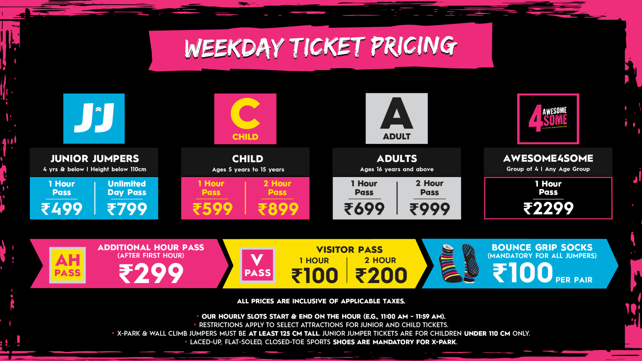 BOUNCE Mumbai Park Ticket Price - BOUNCE Inc