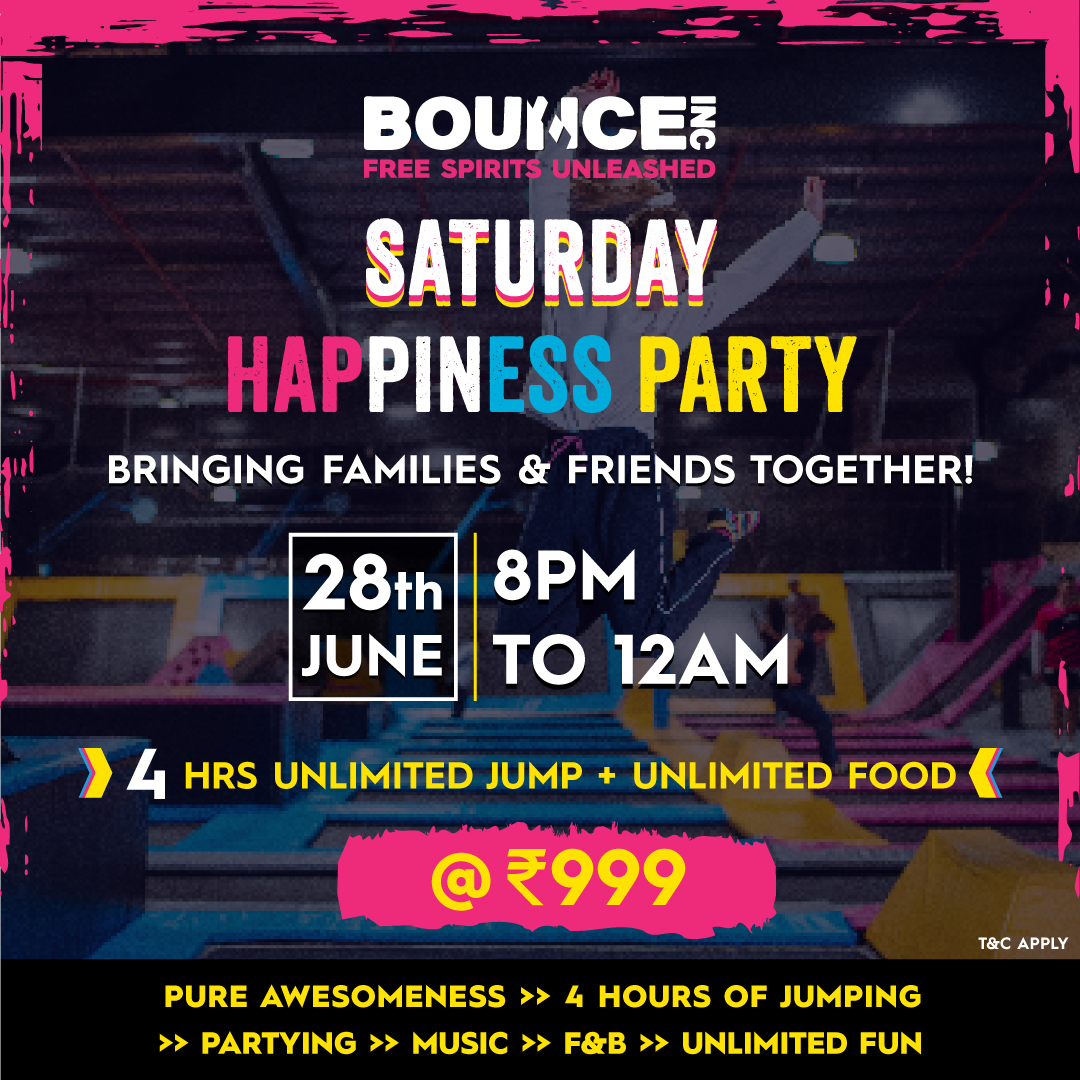 Happiness Party at BOUNCE Trampoline Park Mumbai