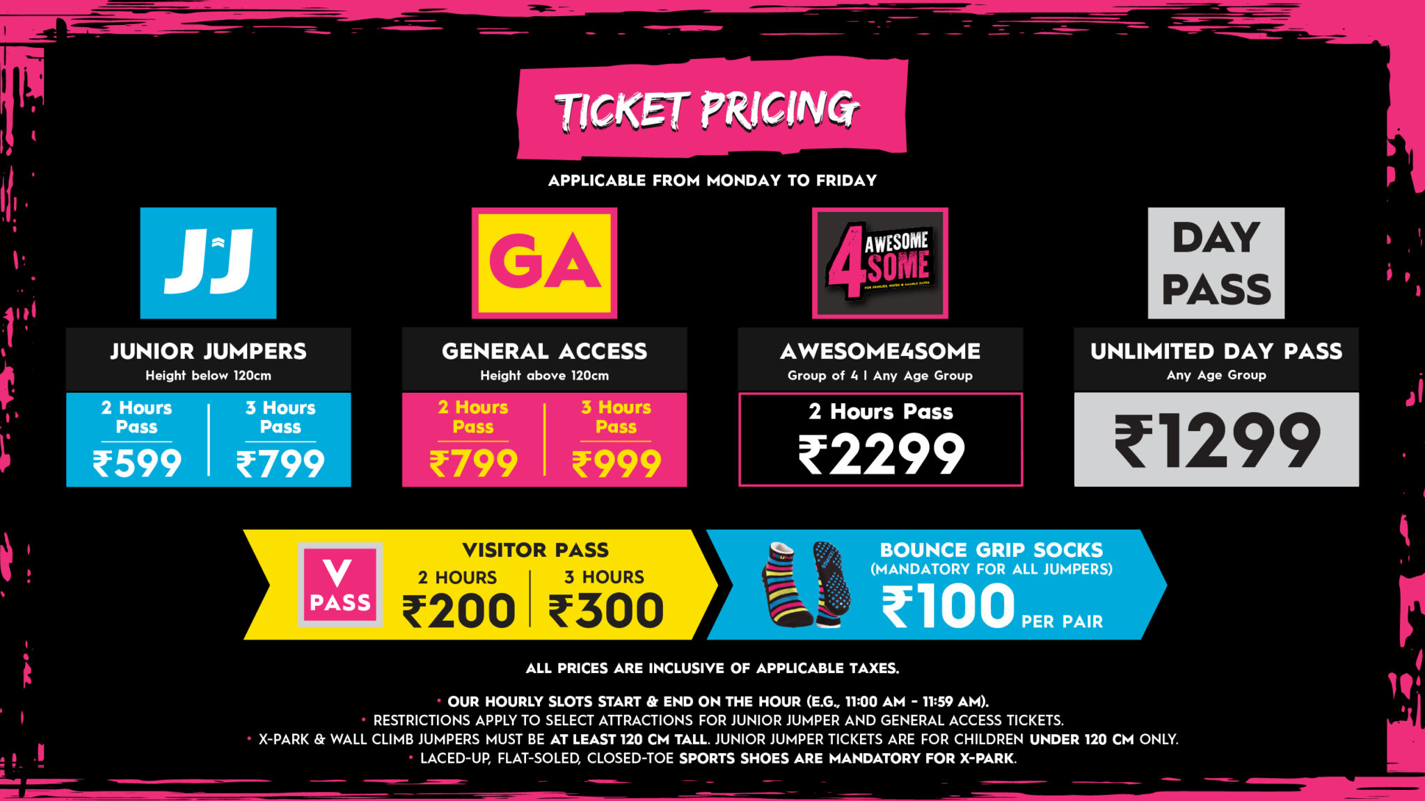 BOUNCE Gurugram Park Ticket Price - Trampoline Park