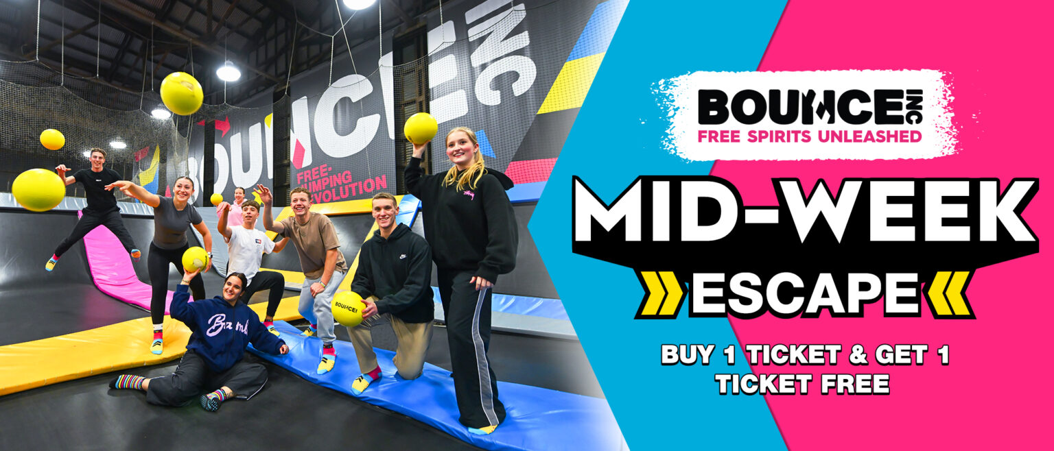 MID WEEK ESCAPE at BOUNCE Mumbai – Buy 1 Get 1 Free